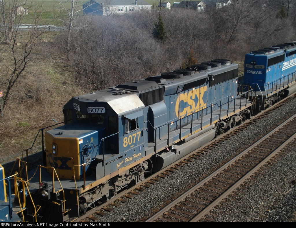 CSXT 8077 "Colonel Phillip Hooper" on CSX Q351-02